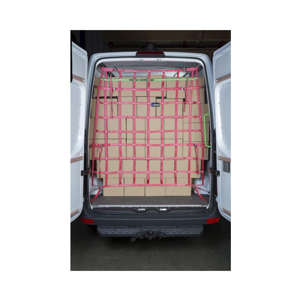 Ladungssicherungsnetz für Paketdienste - vertikal